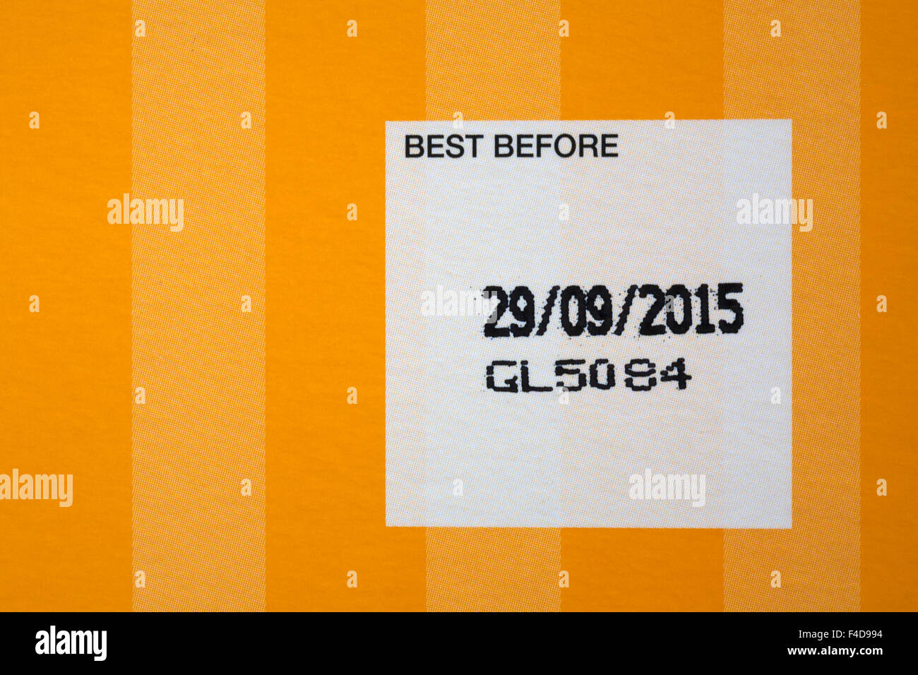 Best before food labels hi-res stock photography and images - Alamy