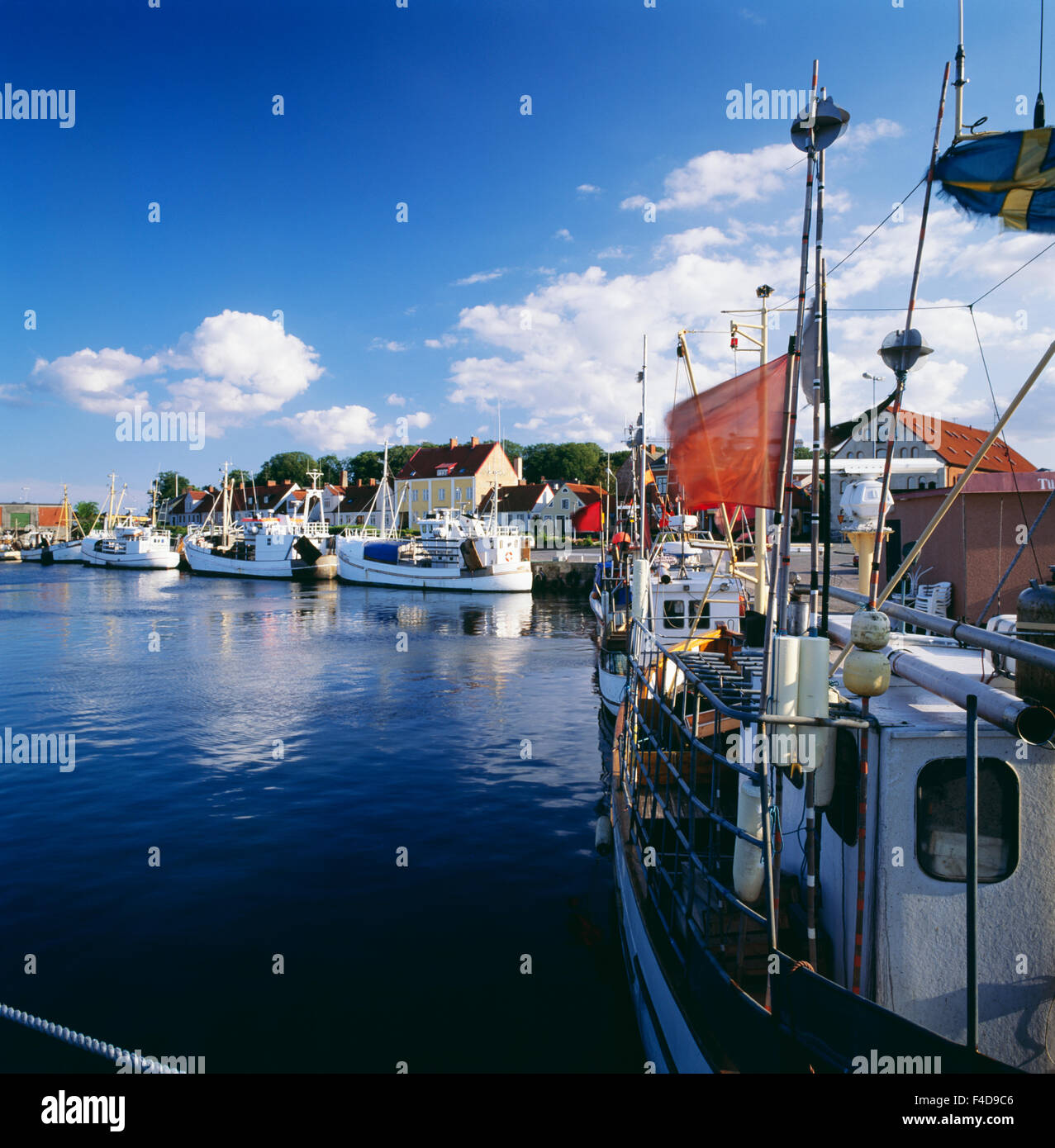 Ships in harbour Stock Photo - Alamy