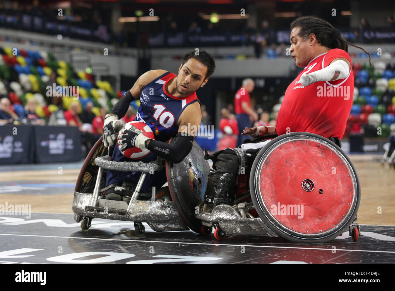London, UK. 16th October, 2015. World Wheelchair Rugby Challenge Team ...