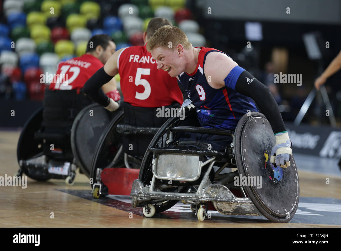London, UK. 16th October, 2015. World Wheelchair Rugby Challenge Team ...