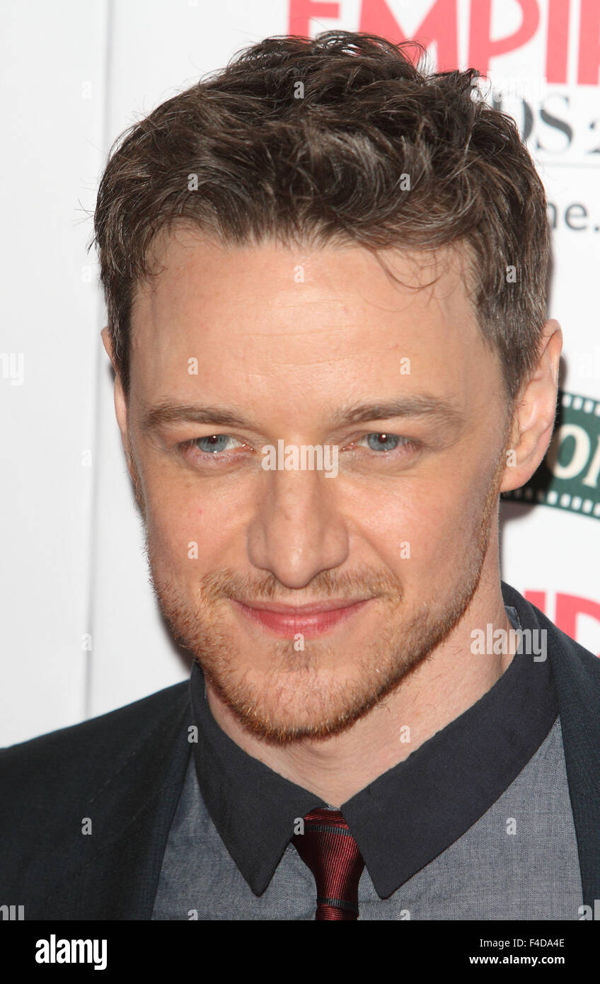 London. UK. James McAvoy at the Jamesons Empire Film Awards at the ...