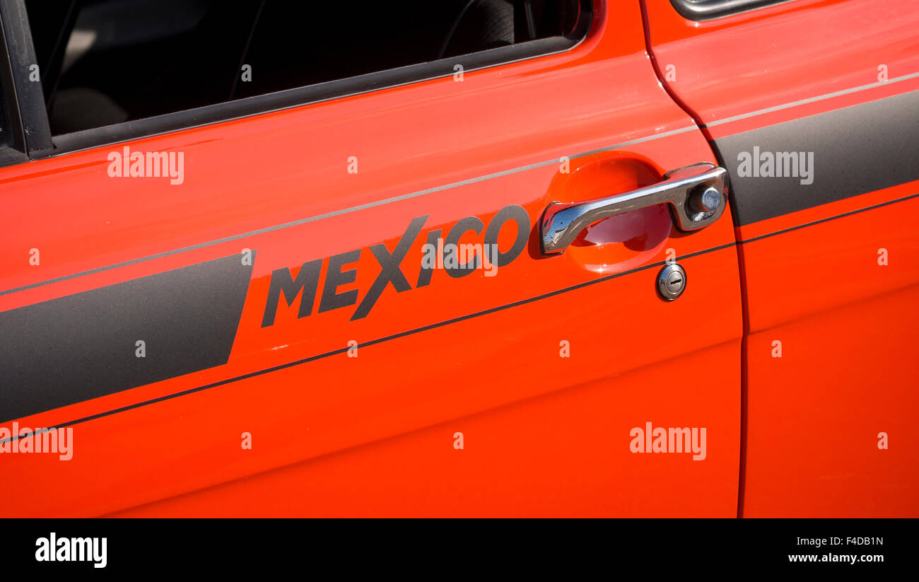 Ford Escort Mexico Logo on Door of Car Stock Photo - Alamy