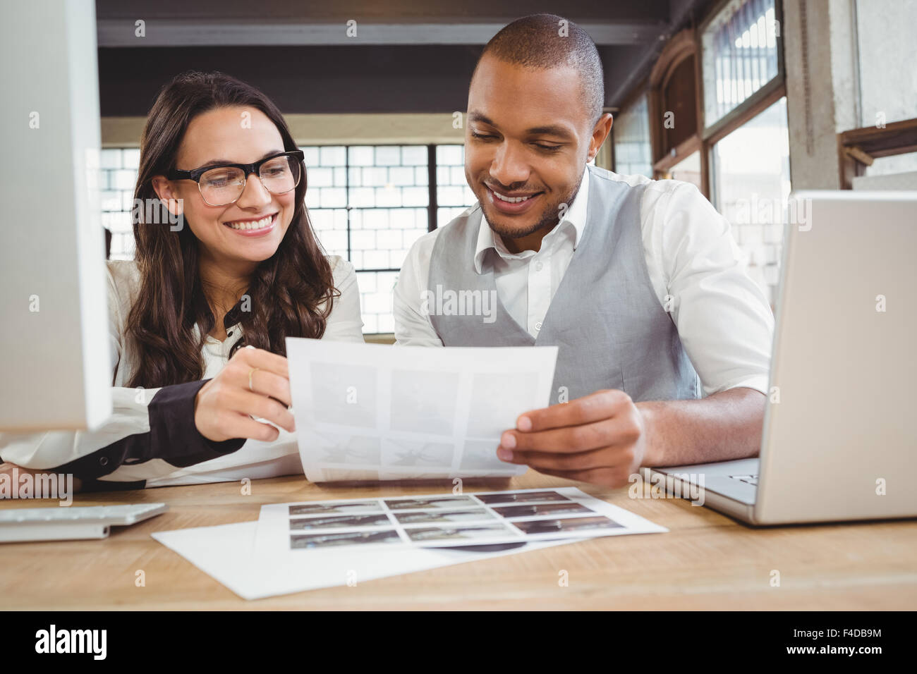 Focused business woman working documents hi-res stock photography and ...