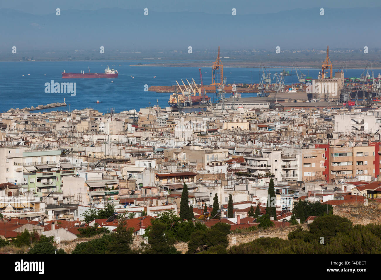 Greece, Central Macedonia, Thessaloniki, elevated city view from the Upper Town Stock Photo - Alamy