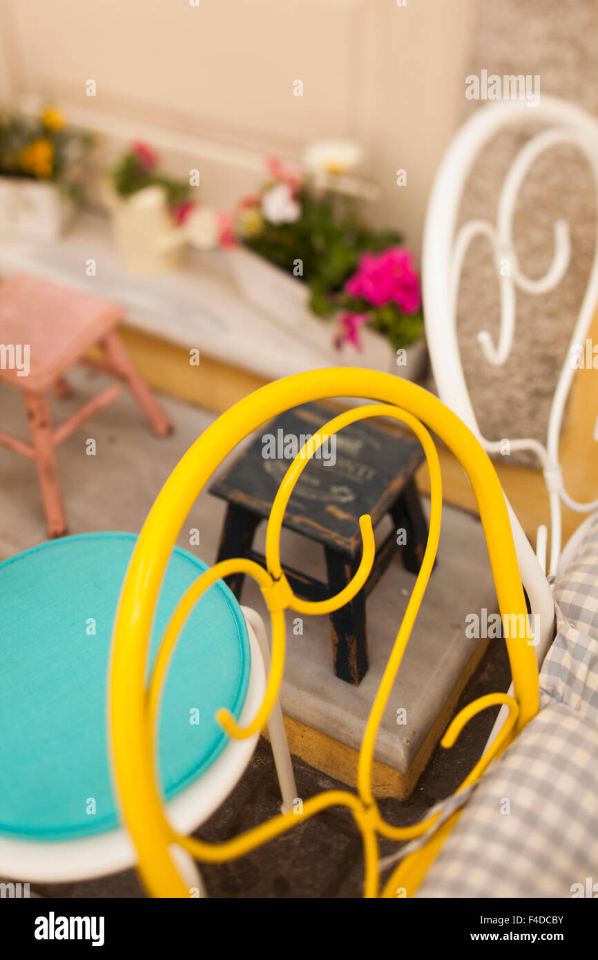 Greece, East Macedonia and Thrace, Xanthi, Old Xanthi, coffee shop ...