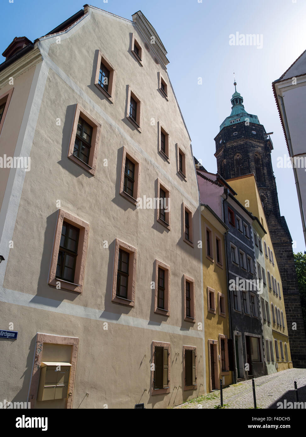 Pirna a medieval town in Saxon Switzerland at the river Elbe in the ...