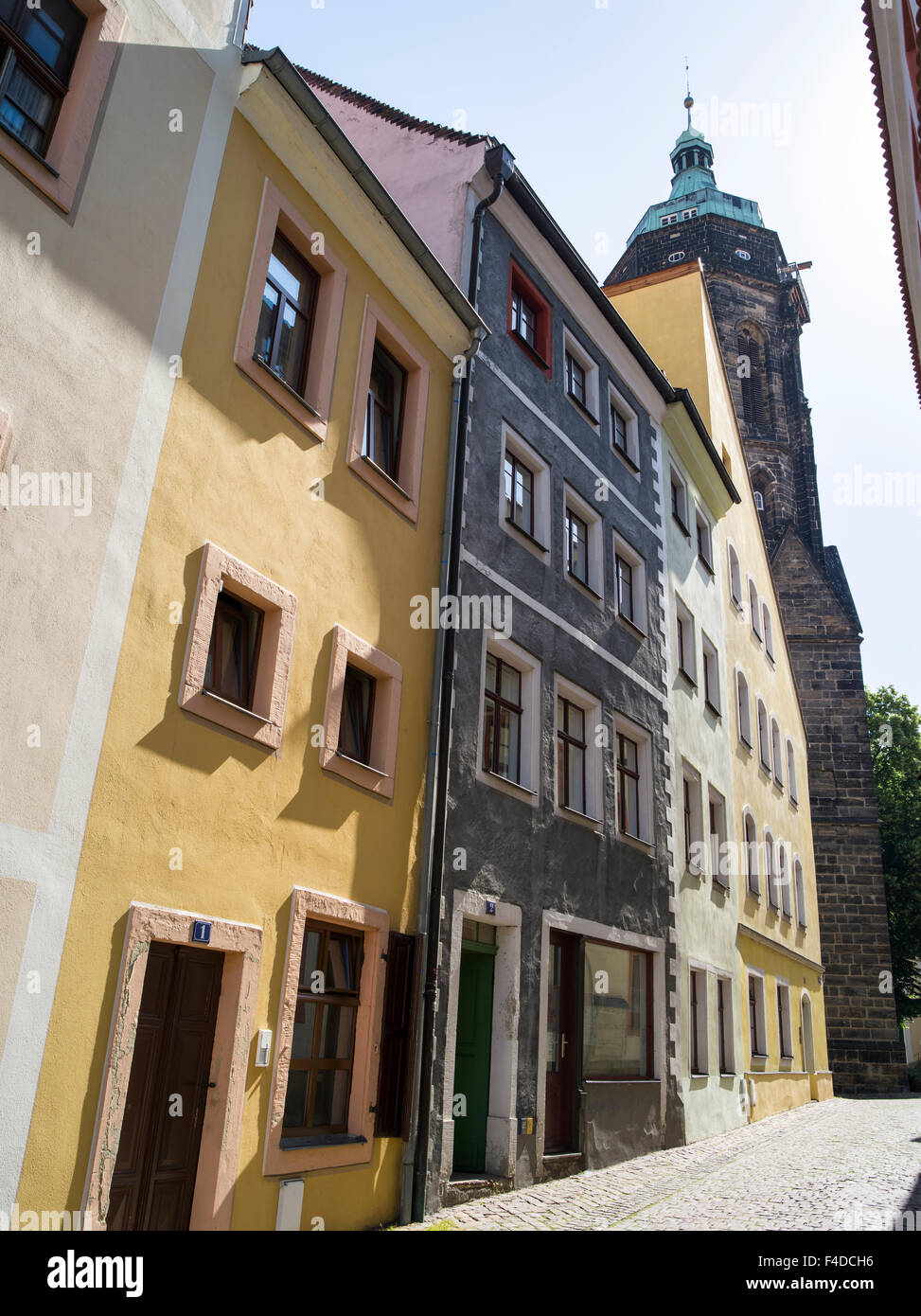 Pirna a medieval town in Saxon Switzerland at the river Elbe in the ...