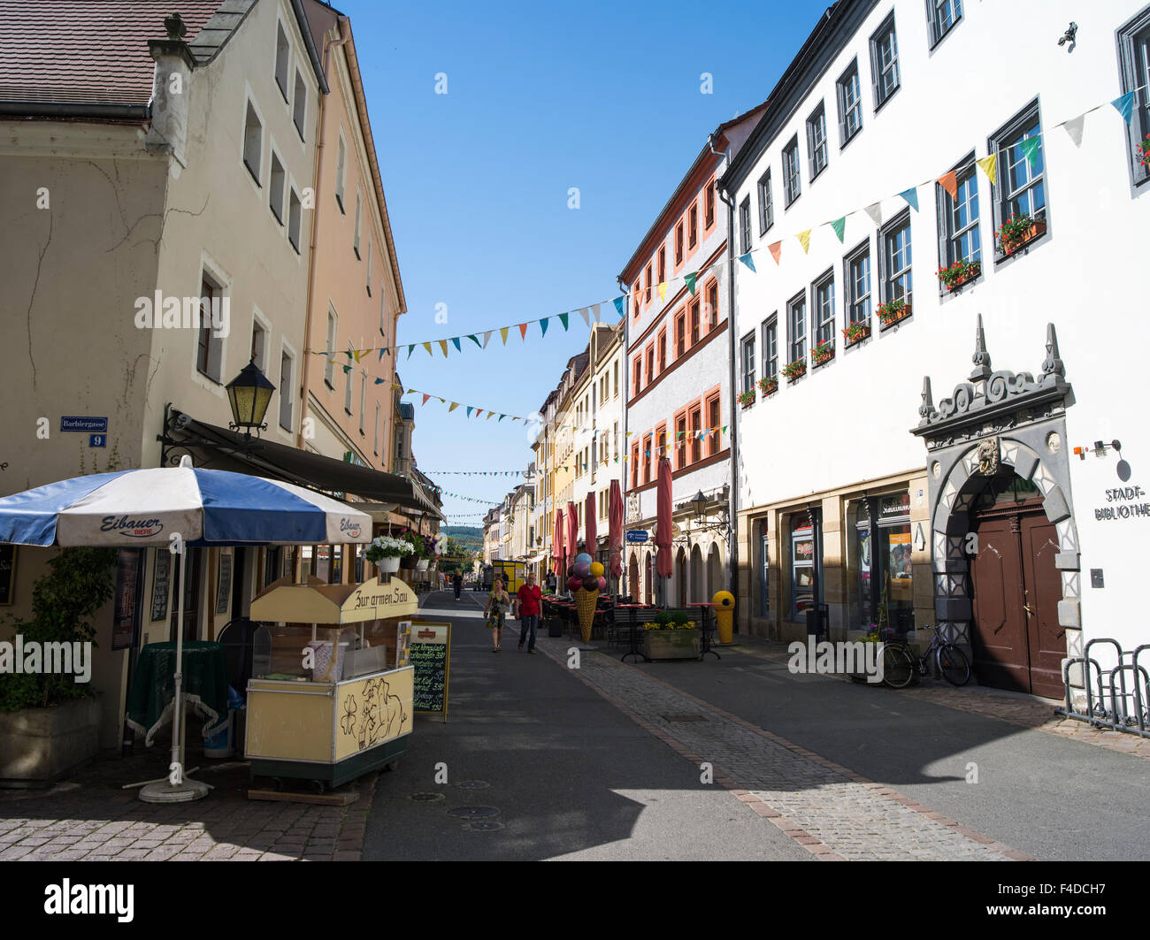 Pirna a medieval town in Saxon Switzerland at the river Elbe in the ...