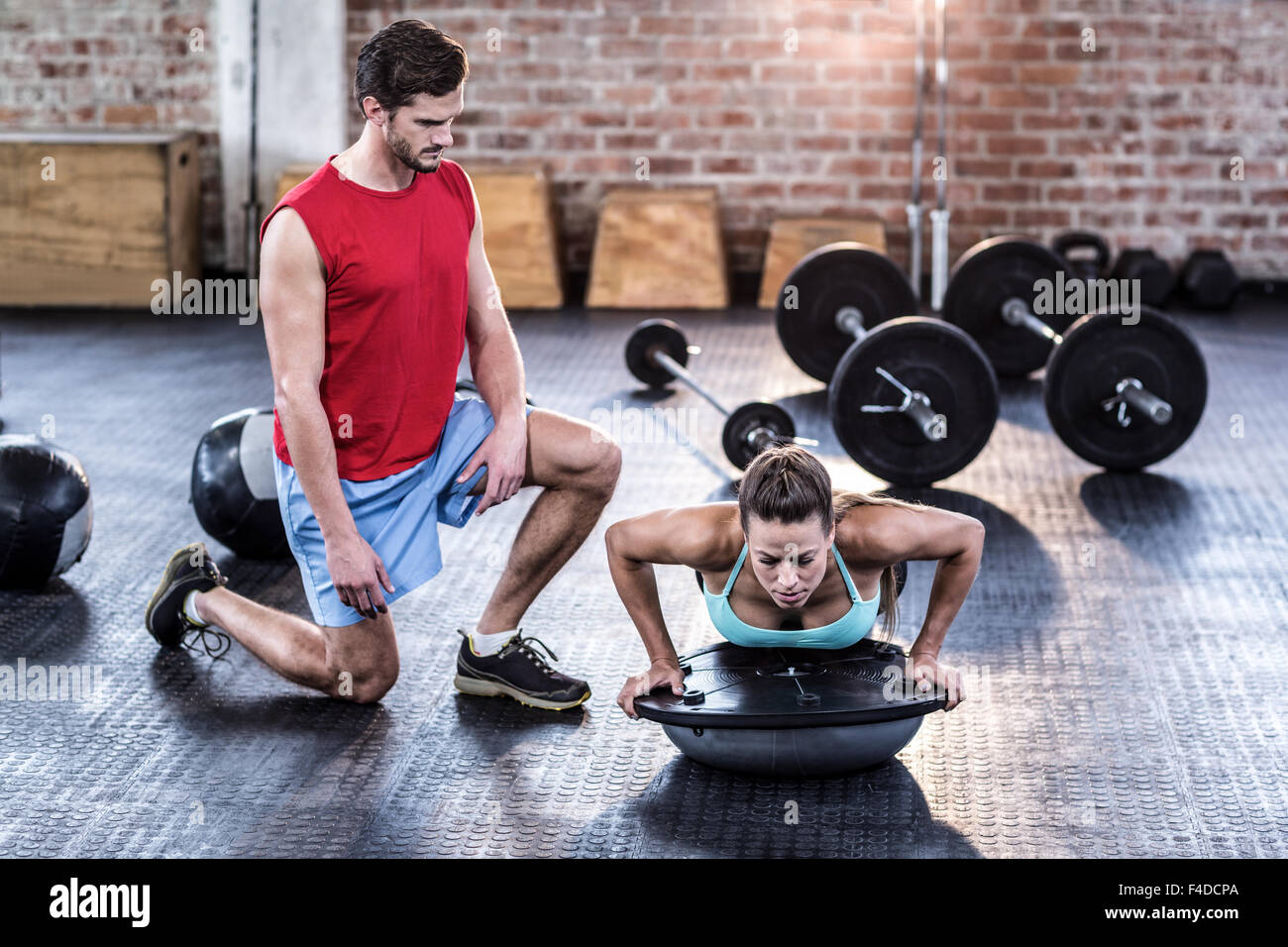 Woman man doing partner hi-res stock photography and images - Alamy