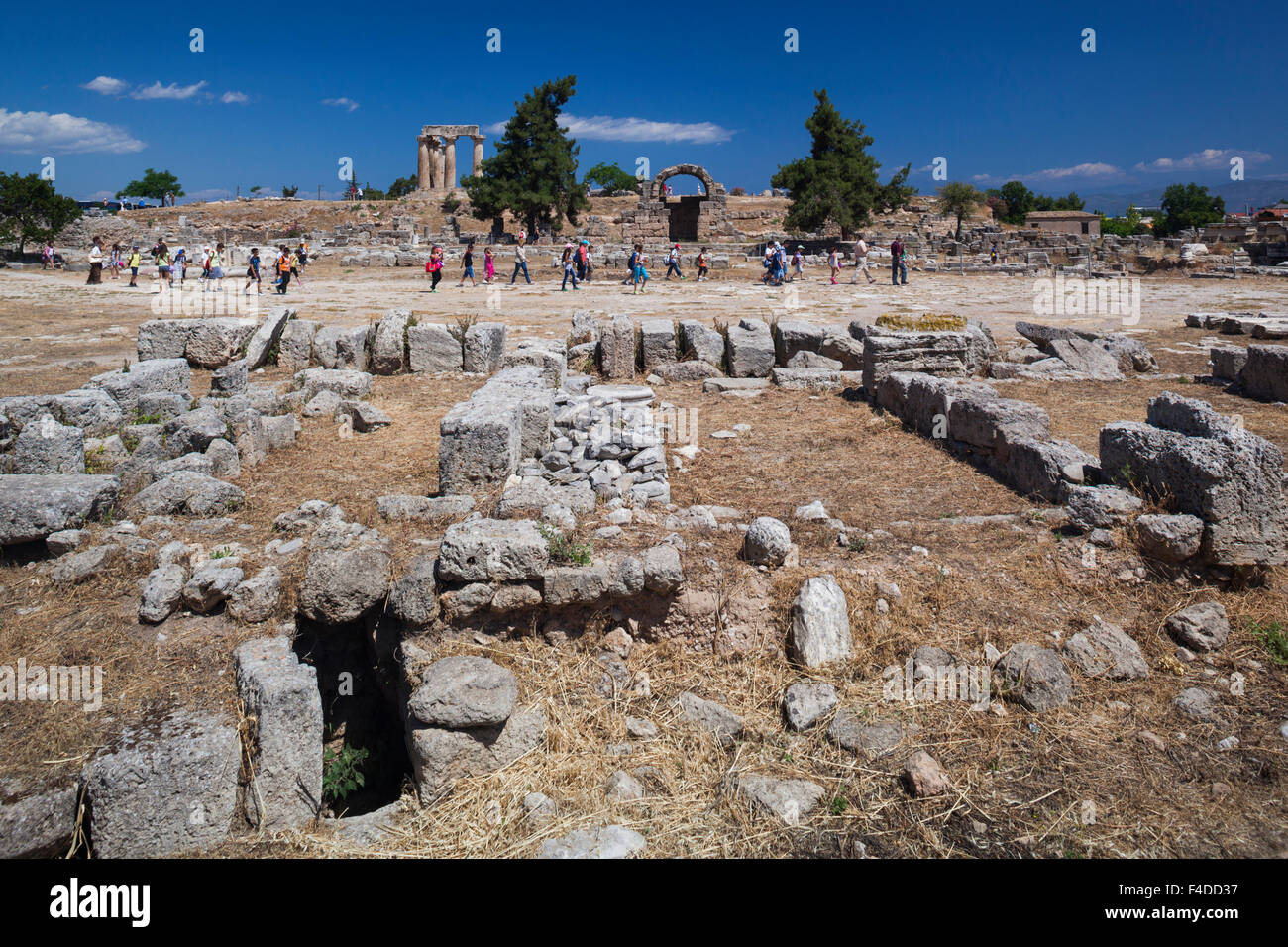 Greece, Peloponnese, Corinth, Ancient Corinth, detail Stock Photo - Alamy