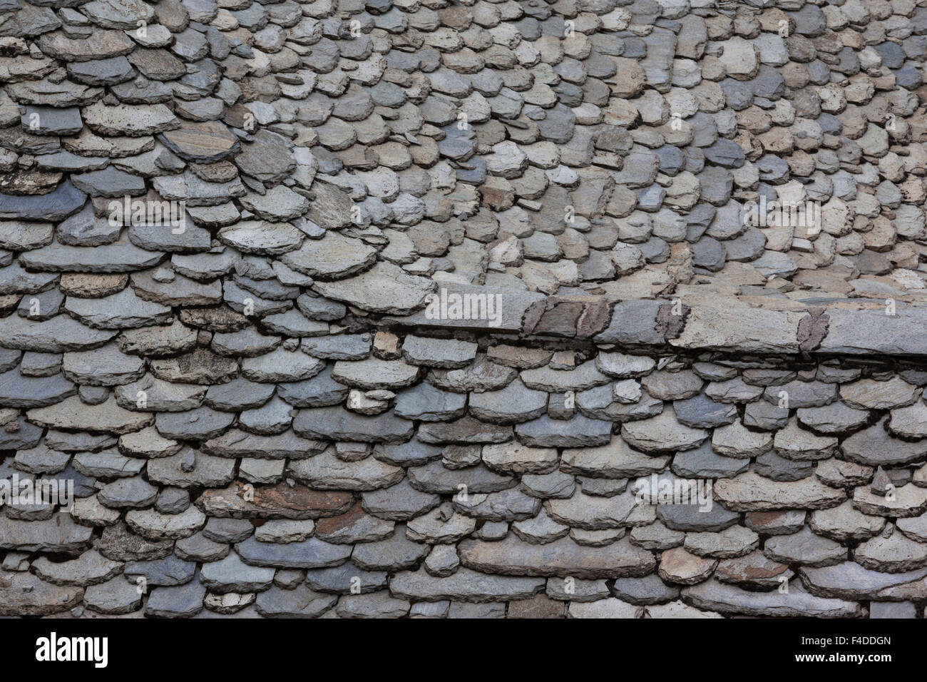 Greece, Thessaly, Makrinitsa, Pelion Peninsula, roof tiles Stock Photo ...
