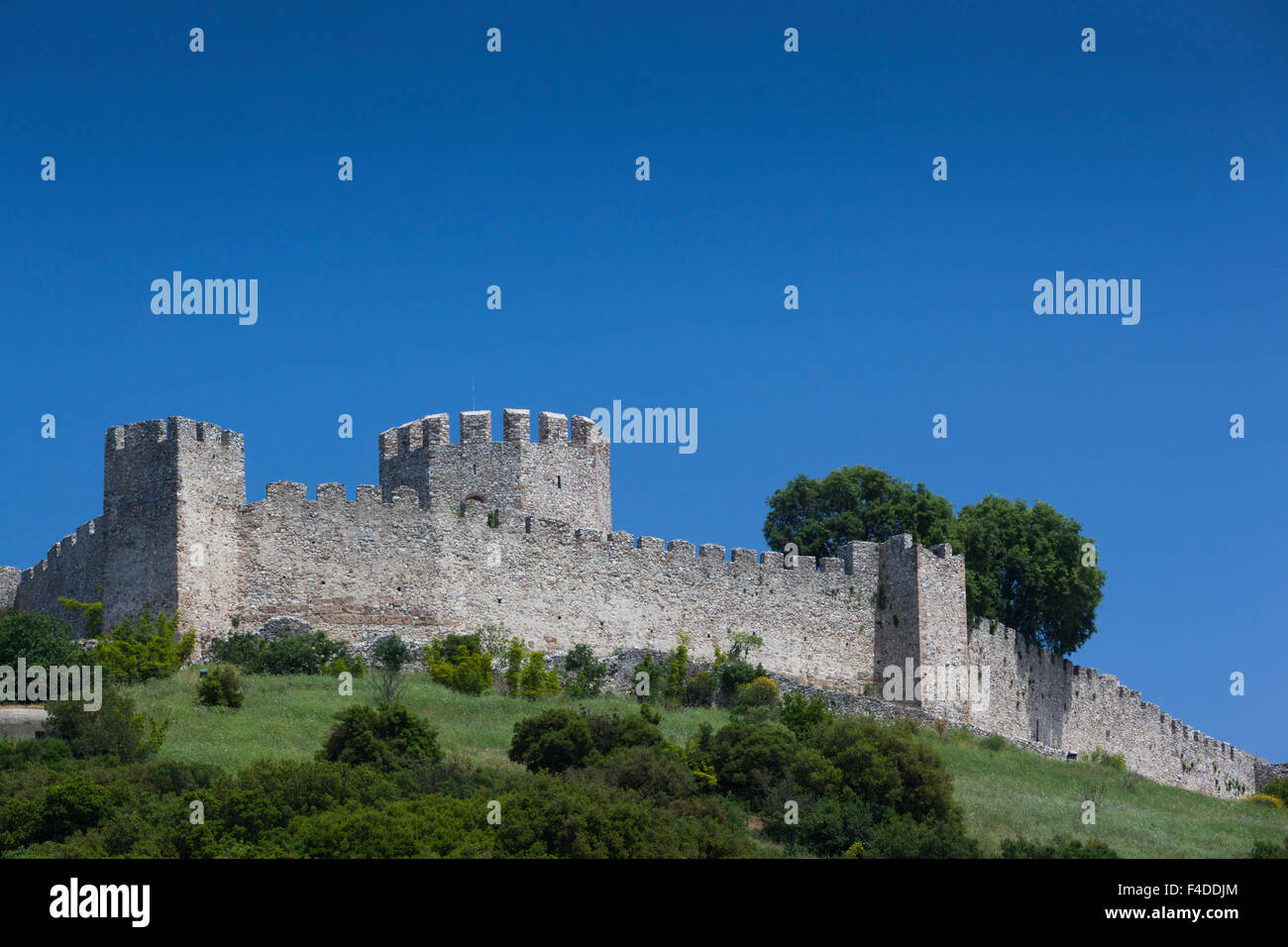 Greece, Thessaly, Platamonas, 13th century Platamonas Castle Stock ...