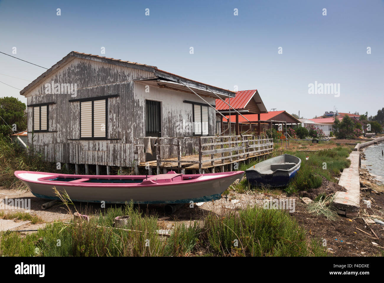 Greece, West Greece Region , Messolonghi, Tourlida, Klisova Lagoon ...