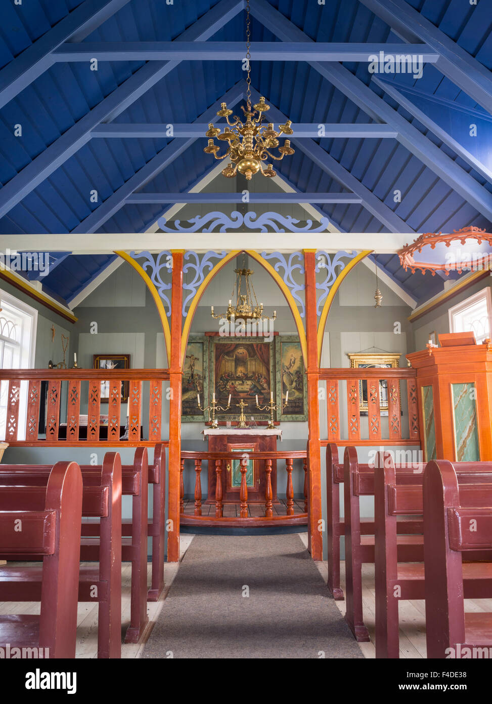The local museum in Skogar. The church of Skogar. (Large format sizes ...