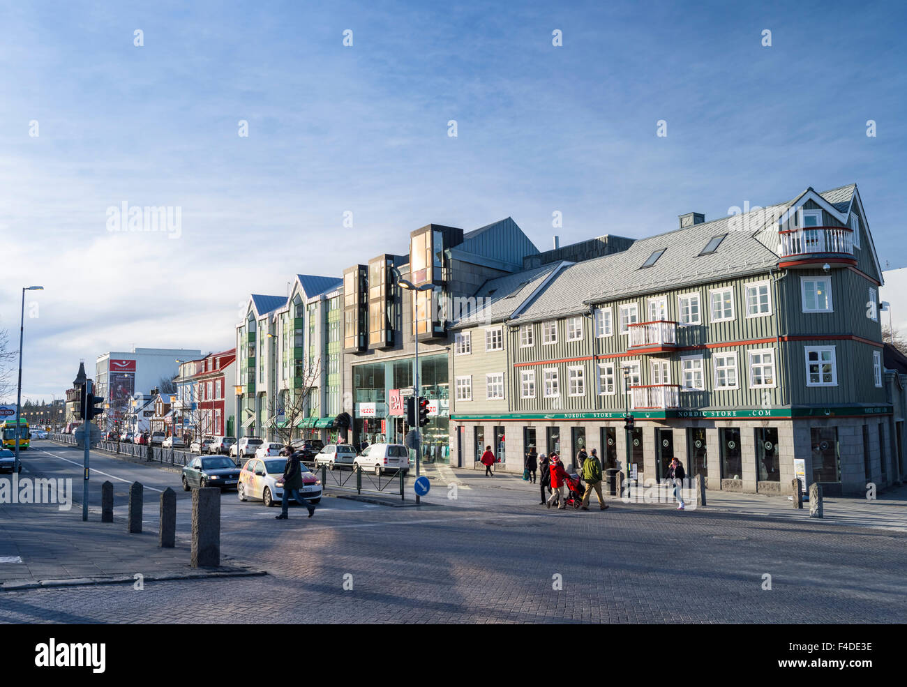 Reykjavik the capital of Iceland. (Large format sizes available Stock ...