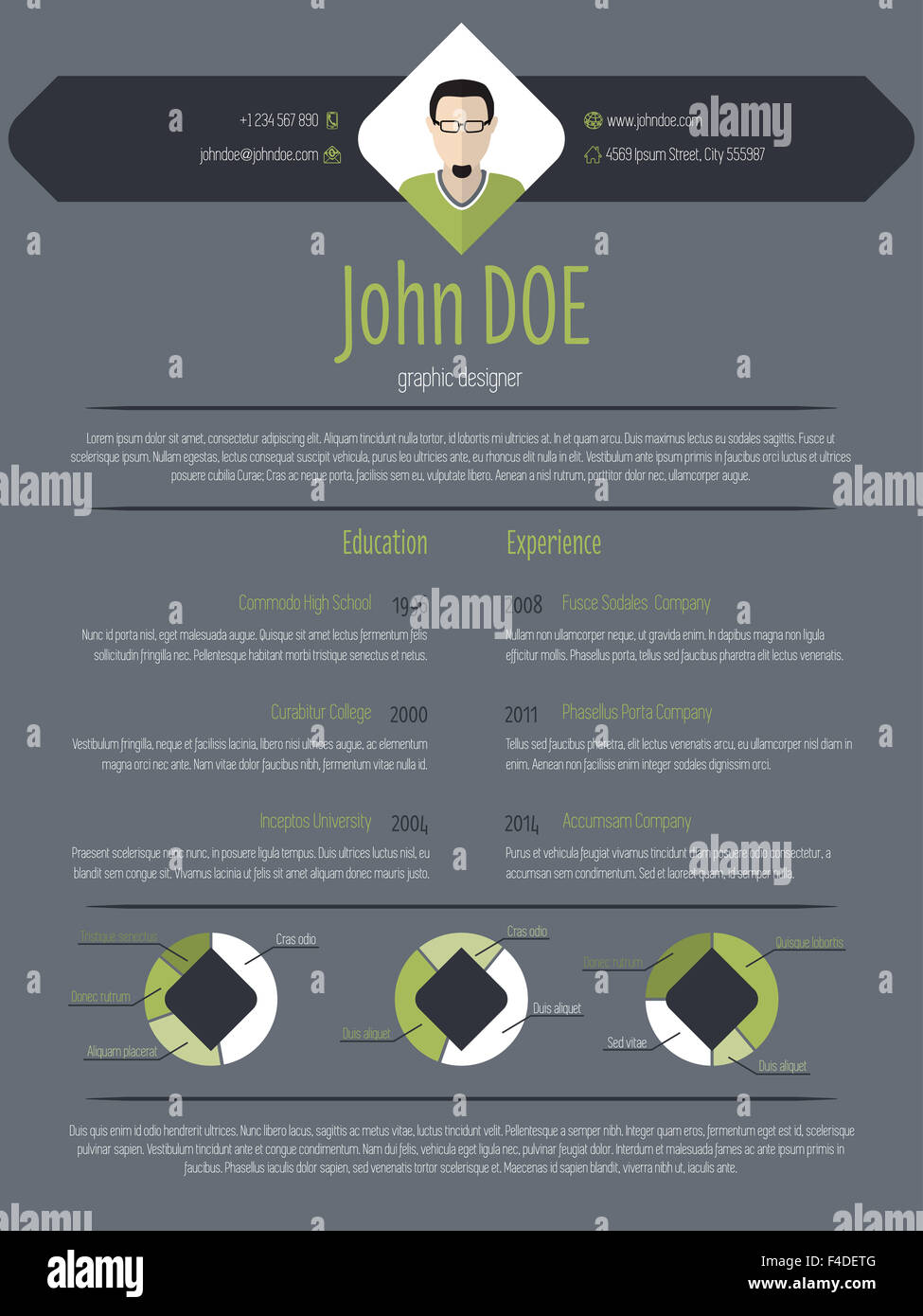 Cool light resume cv curriculum hi-res stock photography and images - Alamy