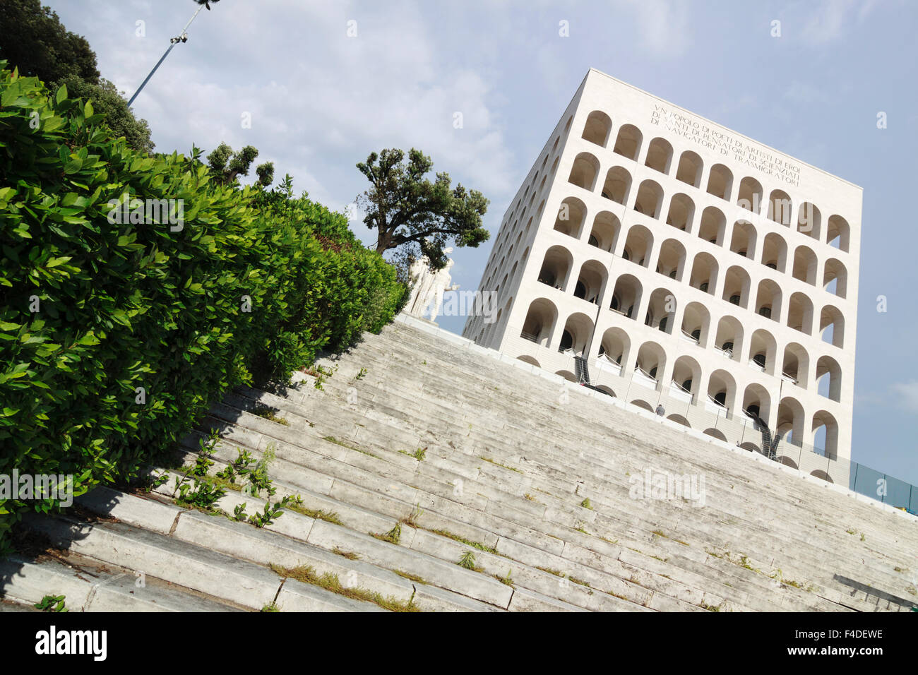 Palazzo della Civilta, an icon of Fascist architecture. EUR district ...