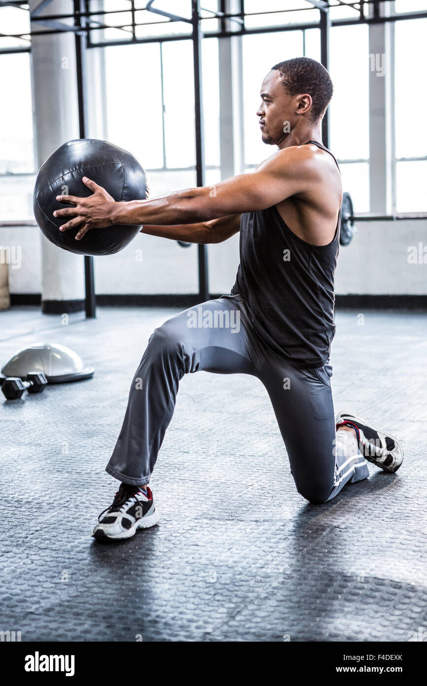 Man fit ball hi-res stock photography and images - Alamy