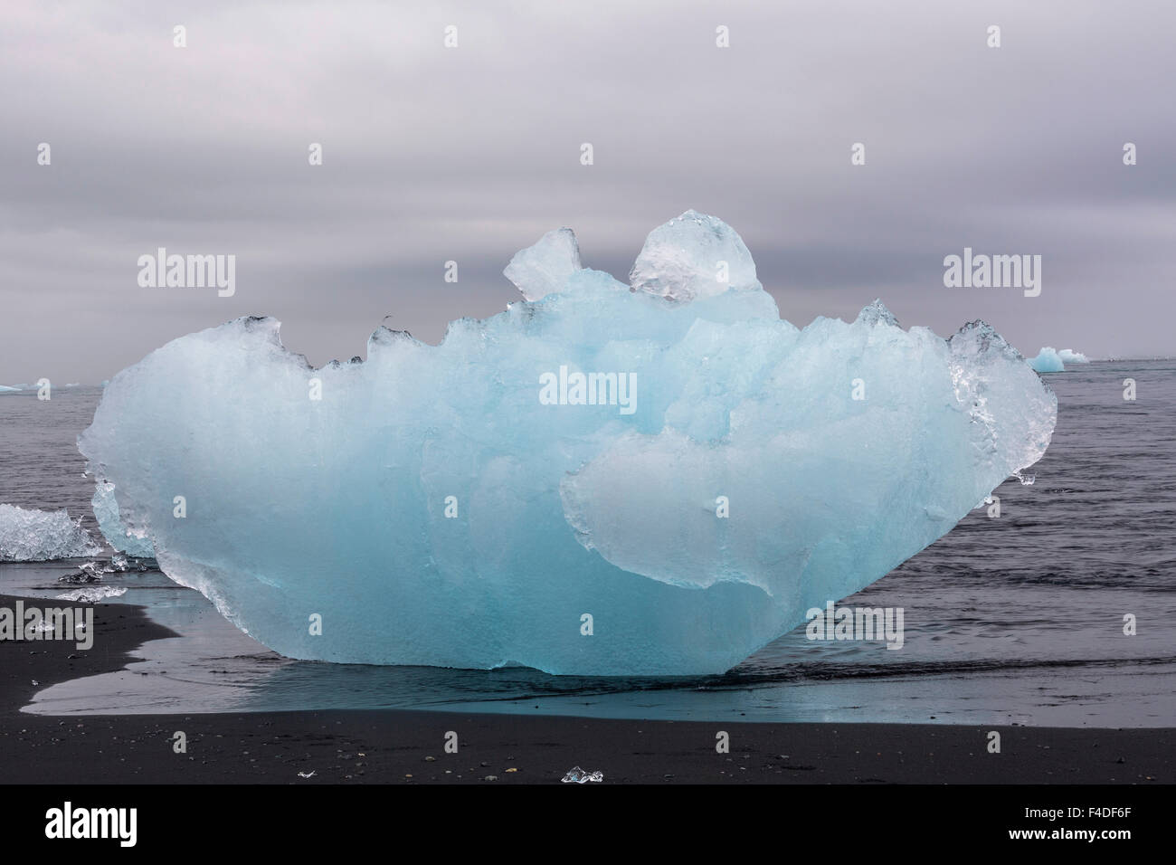 Iceland, iceberg on beach Stock Photo - Alamy