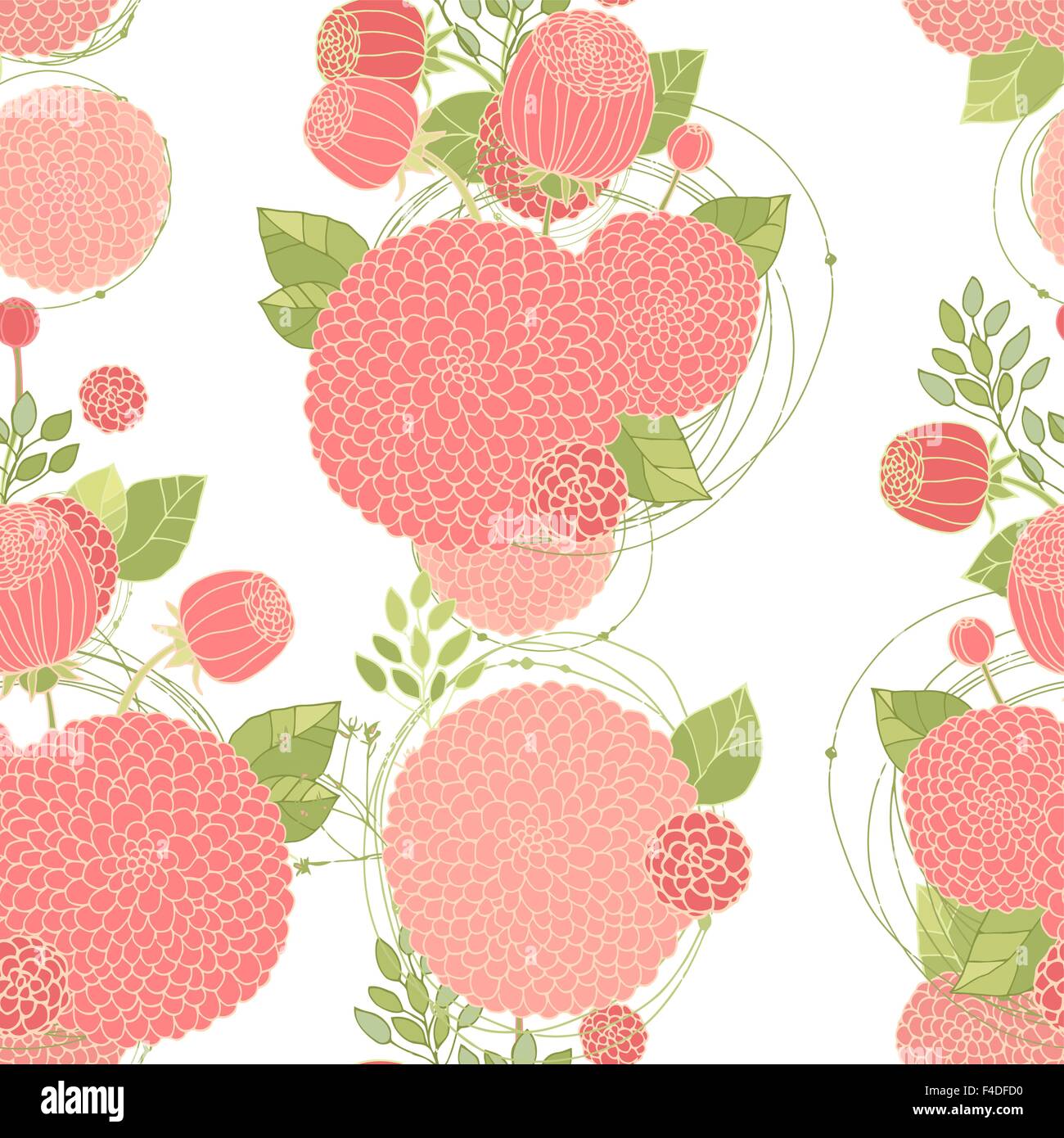 Seamless texture with asters Stock Vector Image & Art - Alamy