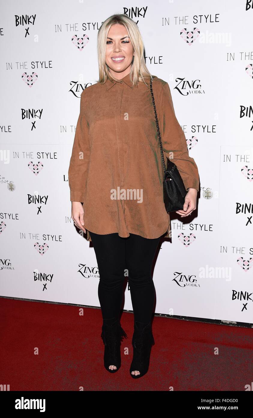 London.UK. Francesca Essex at her Binky X In The Style Launch Party at ...