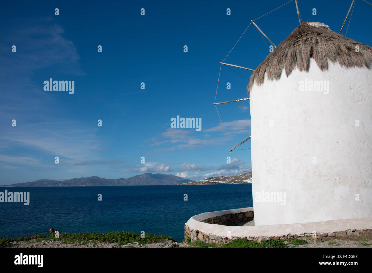 Greece, Cyclades, Mykonos, Hora. Historic 16th century Cycladic style ...