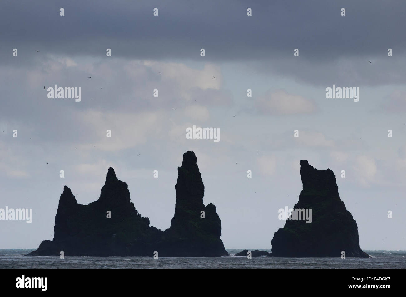 Iceland. South. Vik i Myrdal. Reynisdrangar sea stacks Stock Photo - Alamy