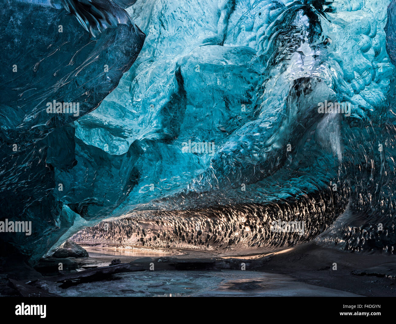 Mouth blue ice cave hi-res stock photography and images - Alamy