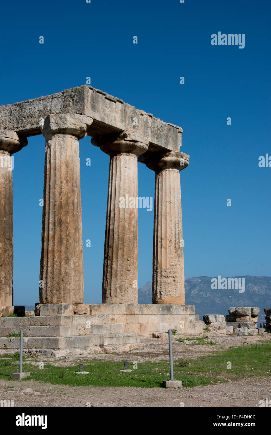 Greece, Corinth, Ancient Corinth. Once the wealthiest city in Greece ...