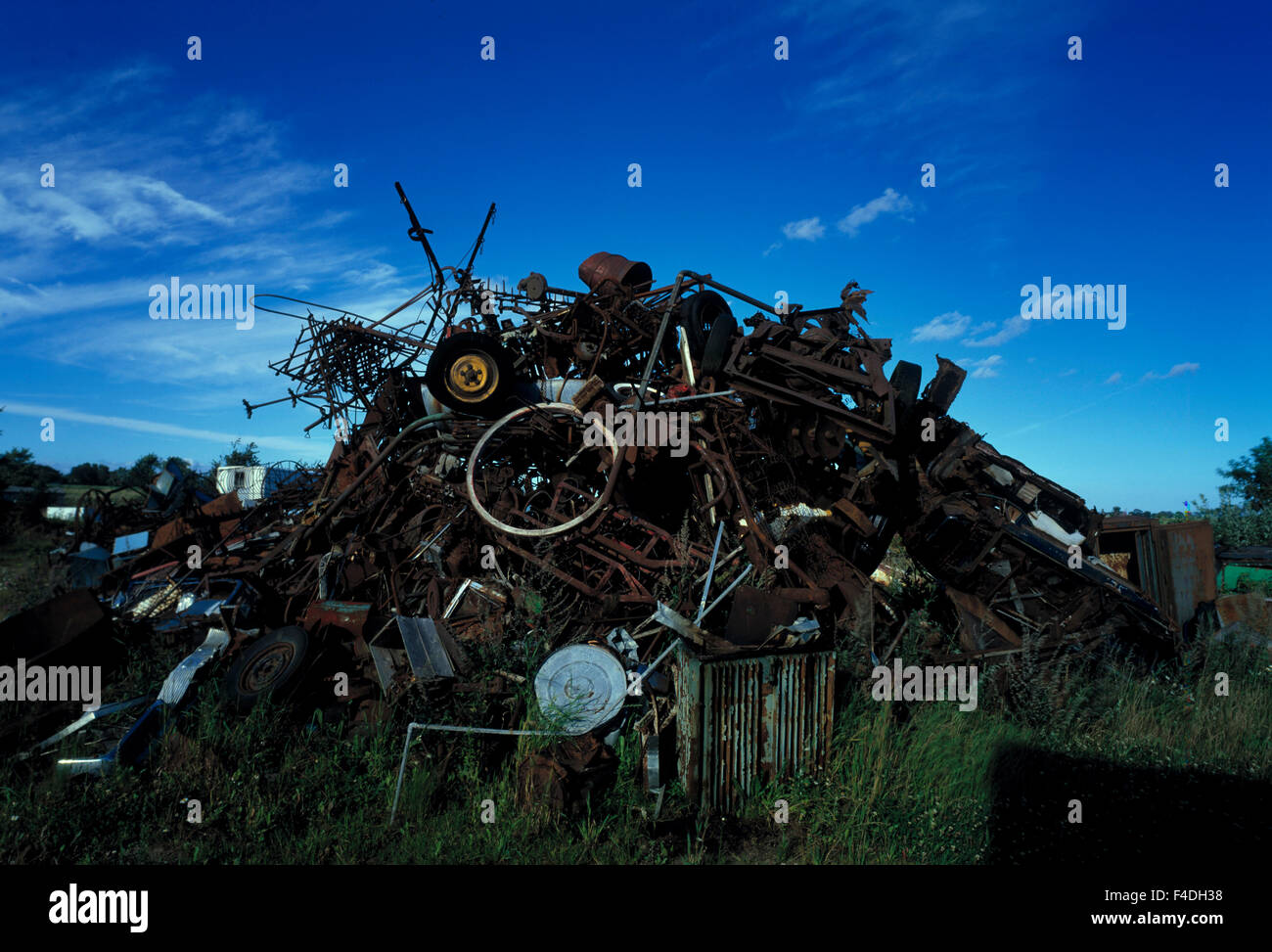 car scrap color image rubbish waste products Stock Photo - Alamy