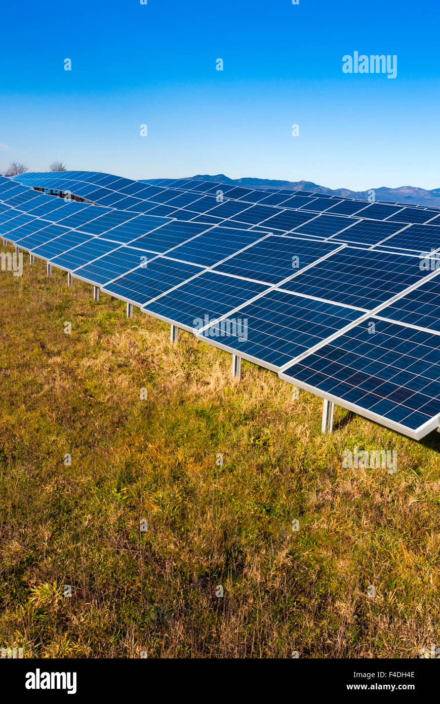 Electricity generating solar panel Stock Photo - Alamy