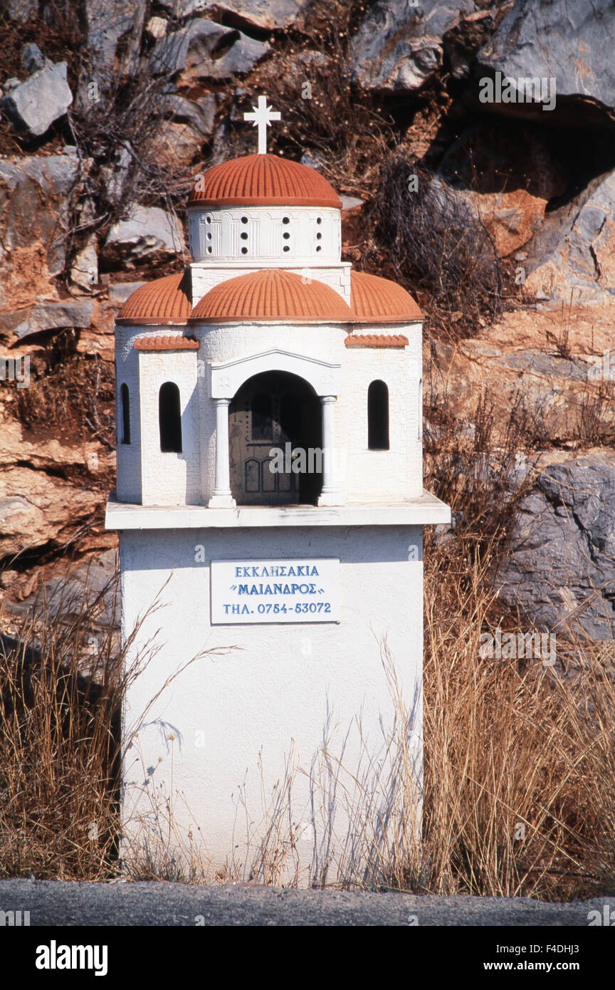 Greece. shrine small church. (Large format sizes available Stock Photo ...