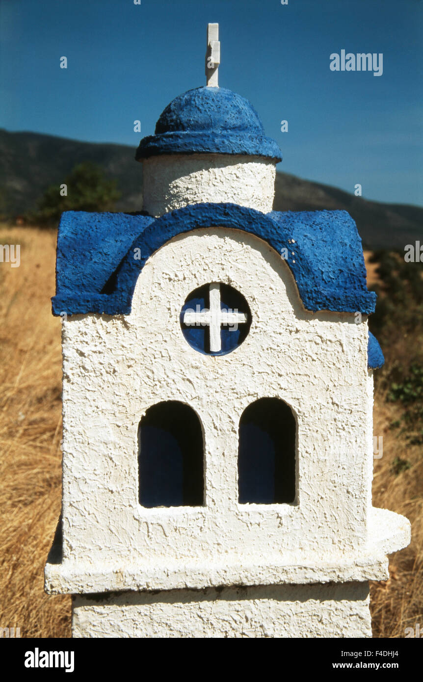 Greece. shrine small church. (Large format sizes available Stock Photo ...