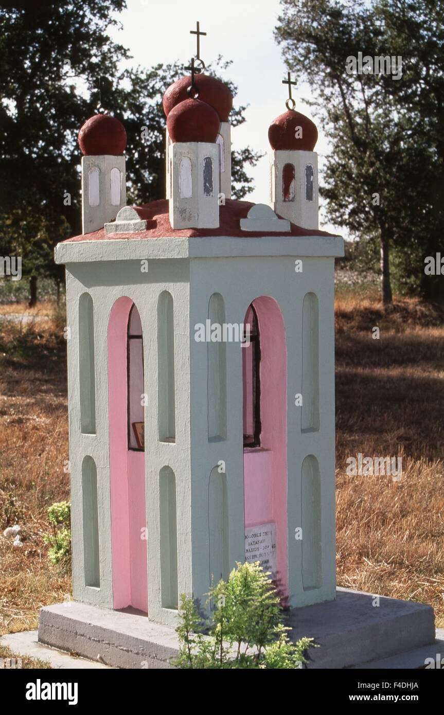 Greece. shrine, small church. (Large format sizes available Stock Photo ...