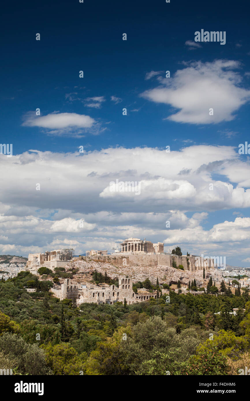 Acropolis view from filopappos hill hi-res stock photography and images ...