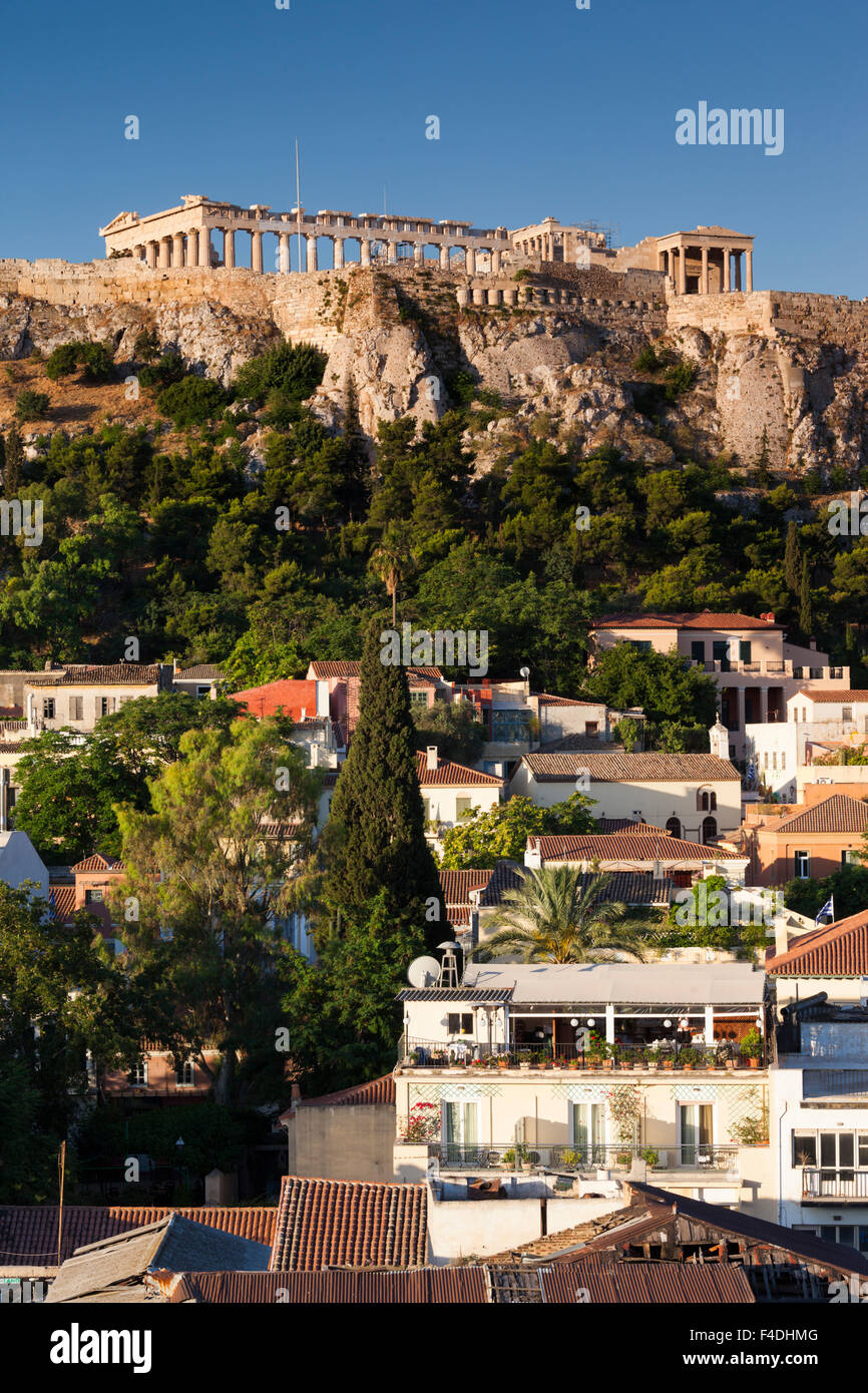 Central Greece, Athens, Acropolis, elevated view, dawn Stock Photo - Alamy