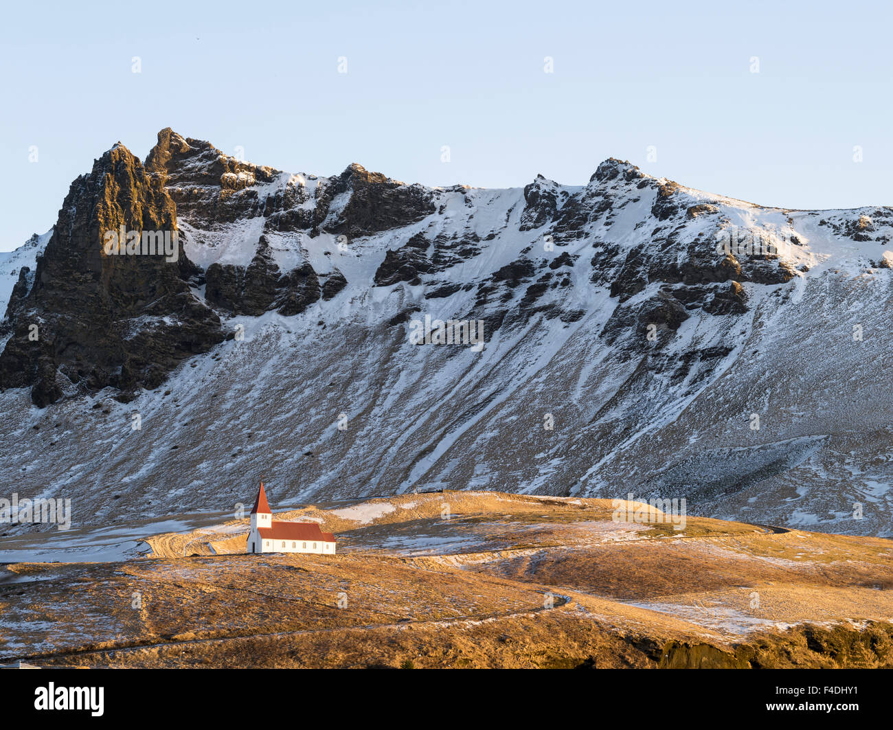Church in vik at sunrise hi-res stock photography and images - Alamy
