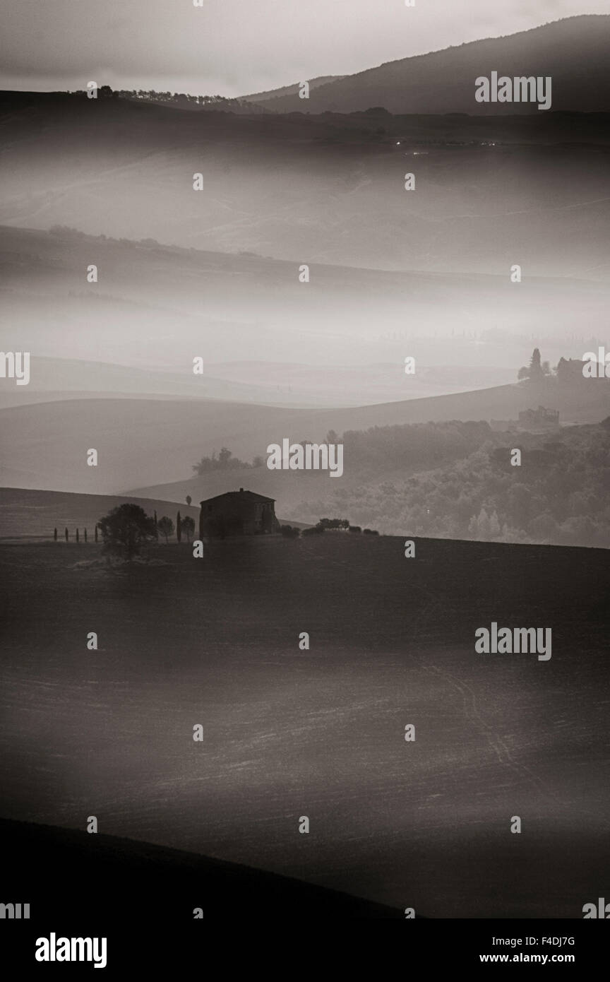 Small Rock Shed in The Vineyards in the Rolling Hills of Tuscany Stock ...
