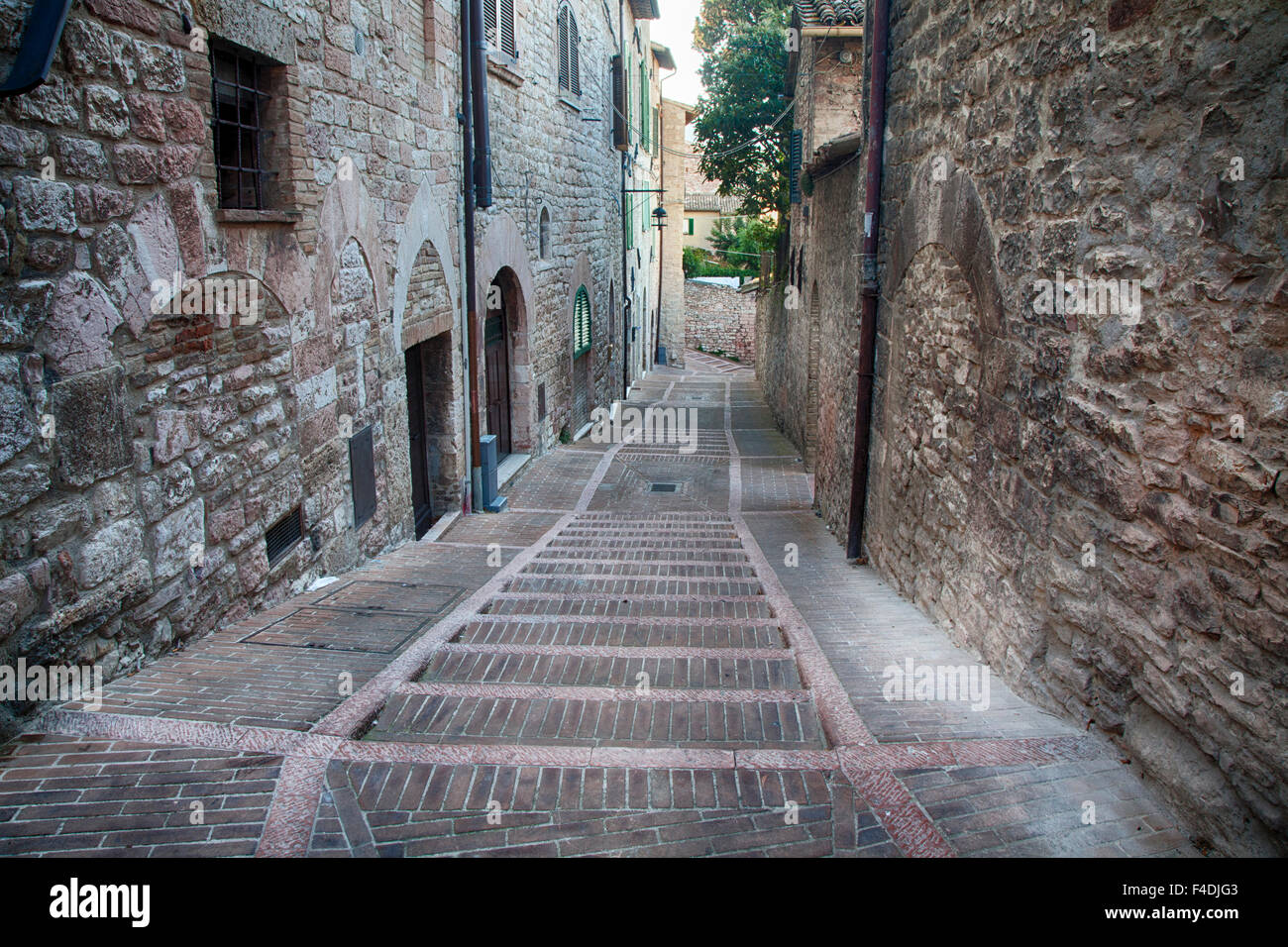 Back Alley of Assisi Stock Photo - Alamy
