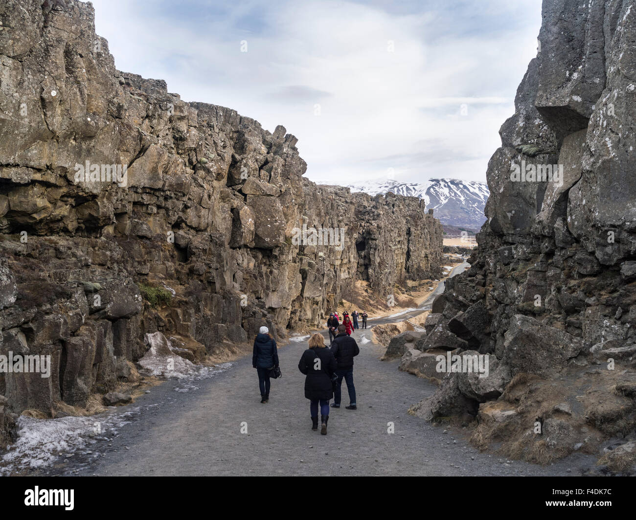 Thingvellir National Park in Iceland during winter. Thingvellir is ...