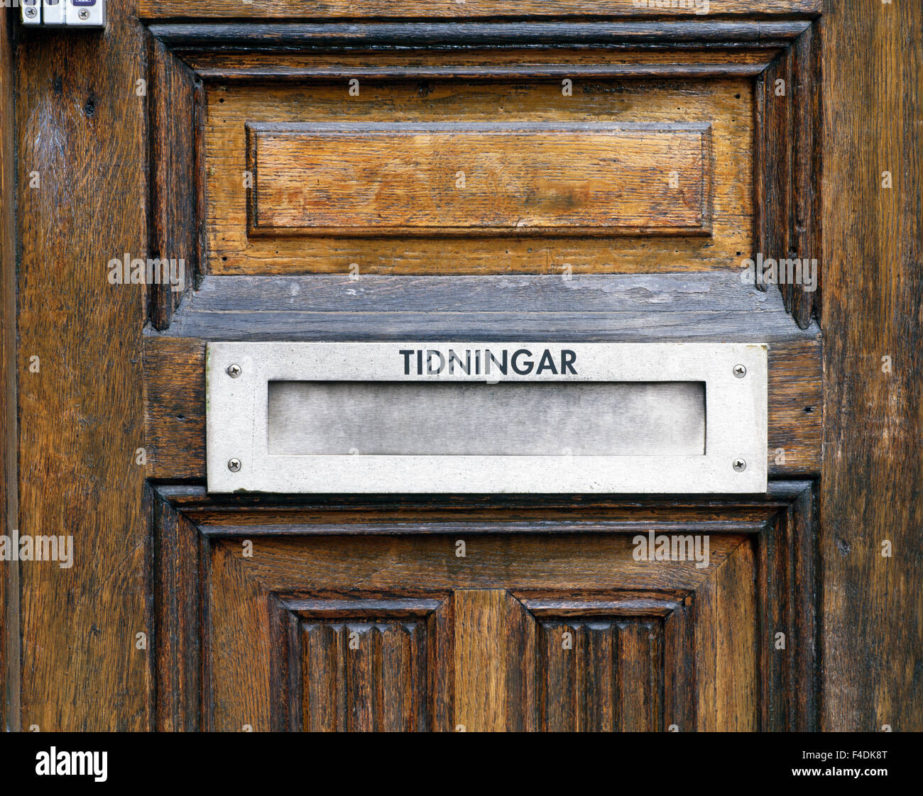 A letter slot on a door Stock Photo - Alamy