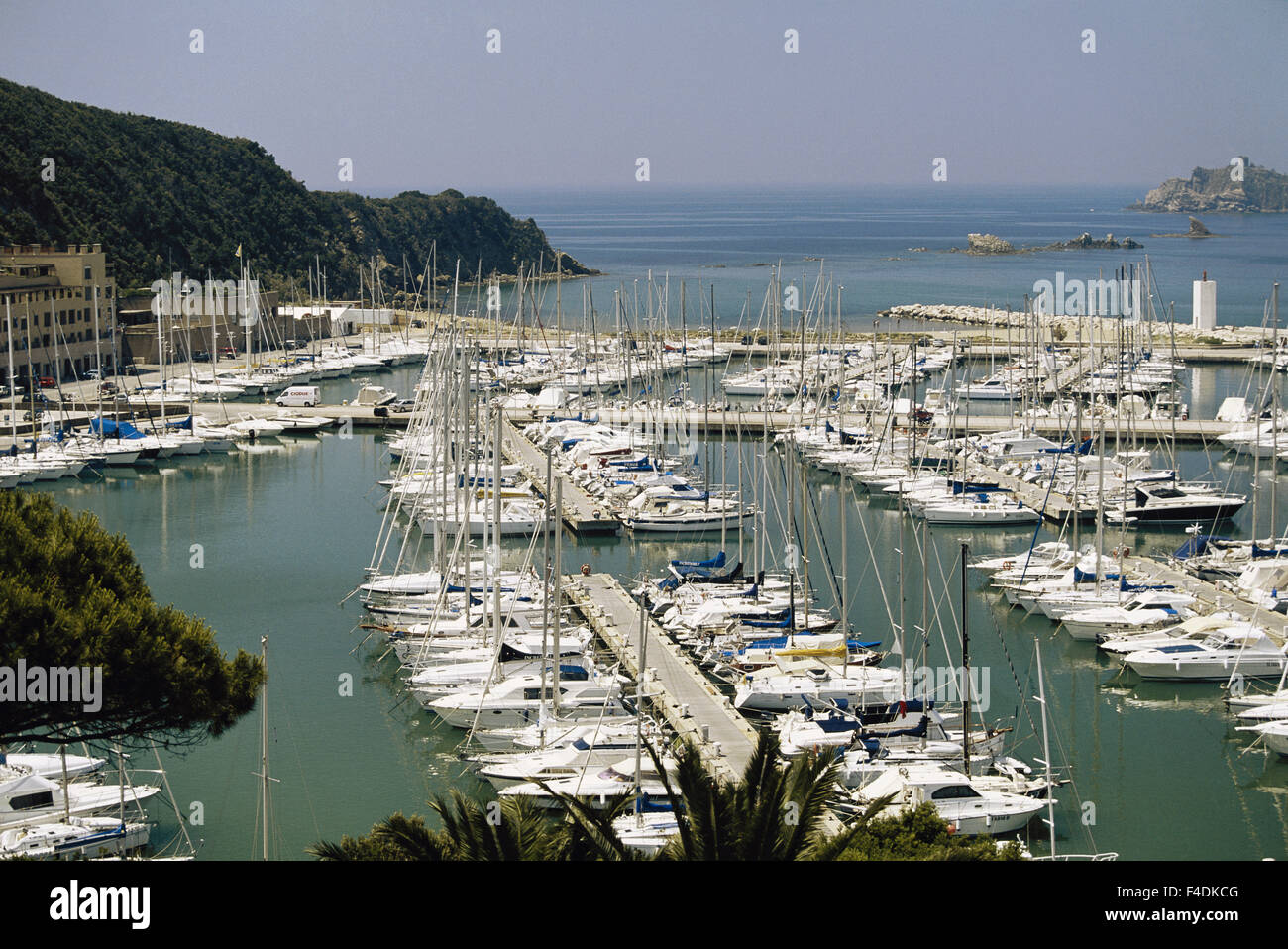 Italy, Tuscany, Punta Ala. Marina at Tuscan costa resort. (Large format ...