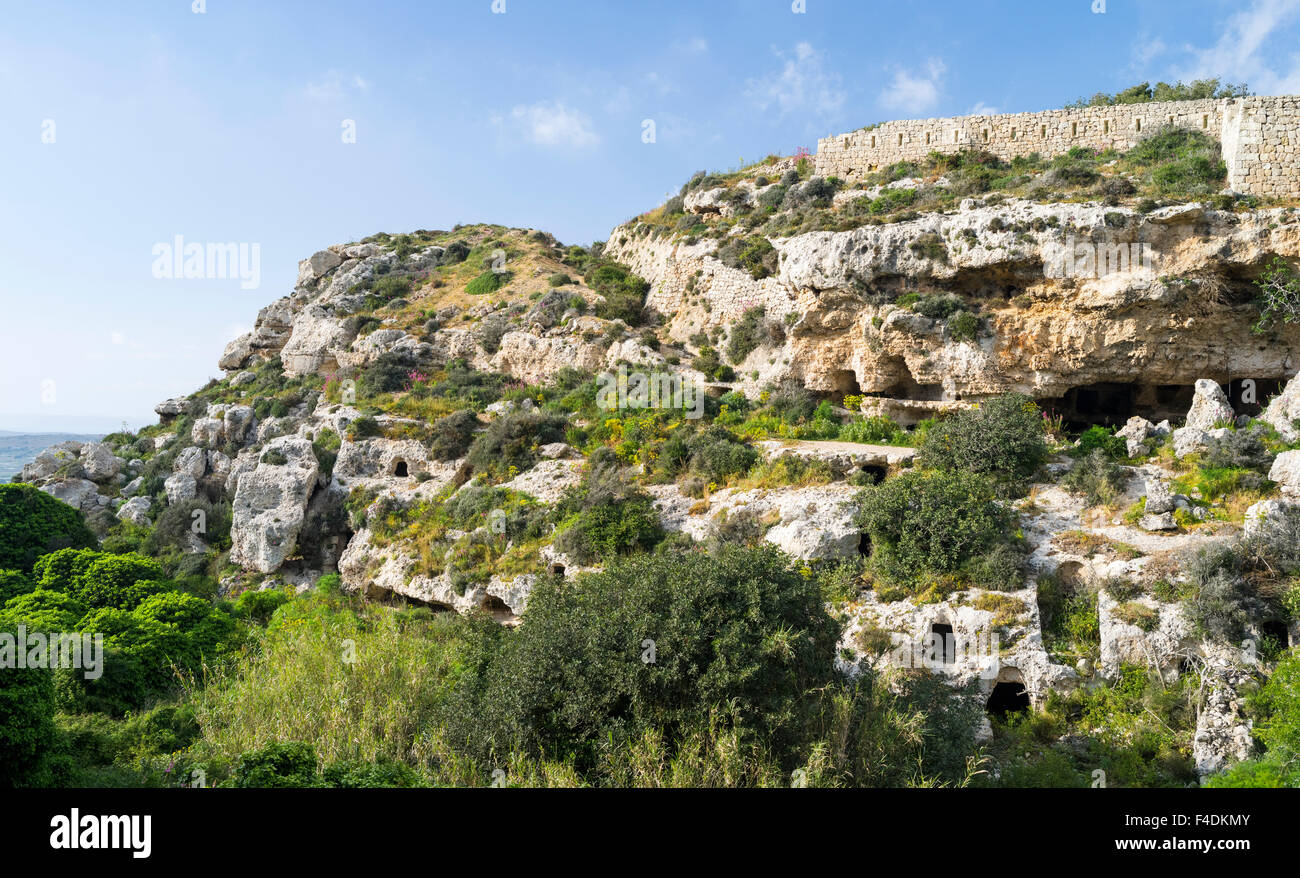 The Victoria Lines, a part called Dwejra Lines, a British line of ...
