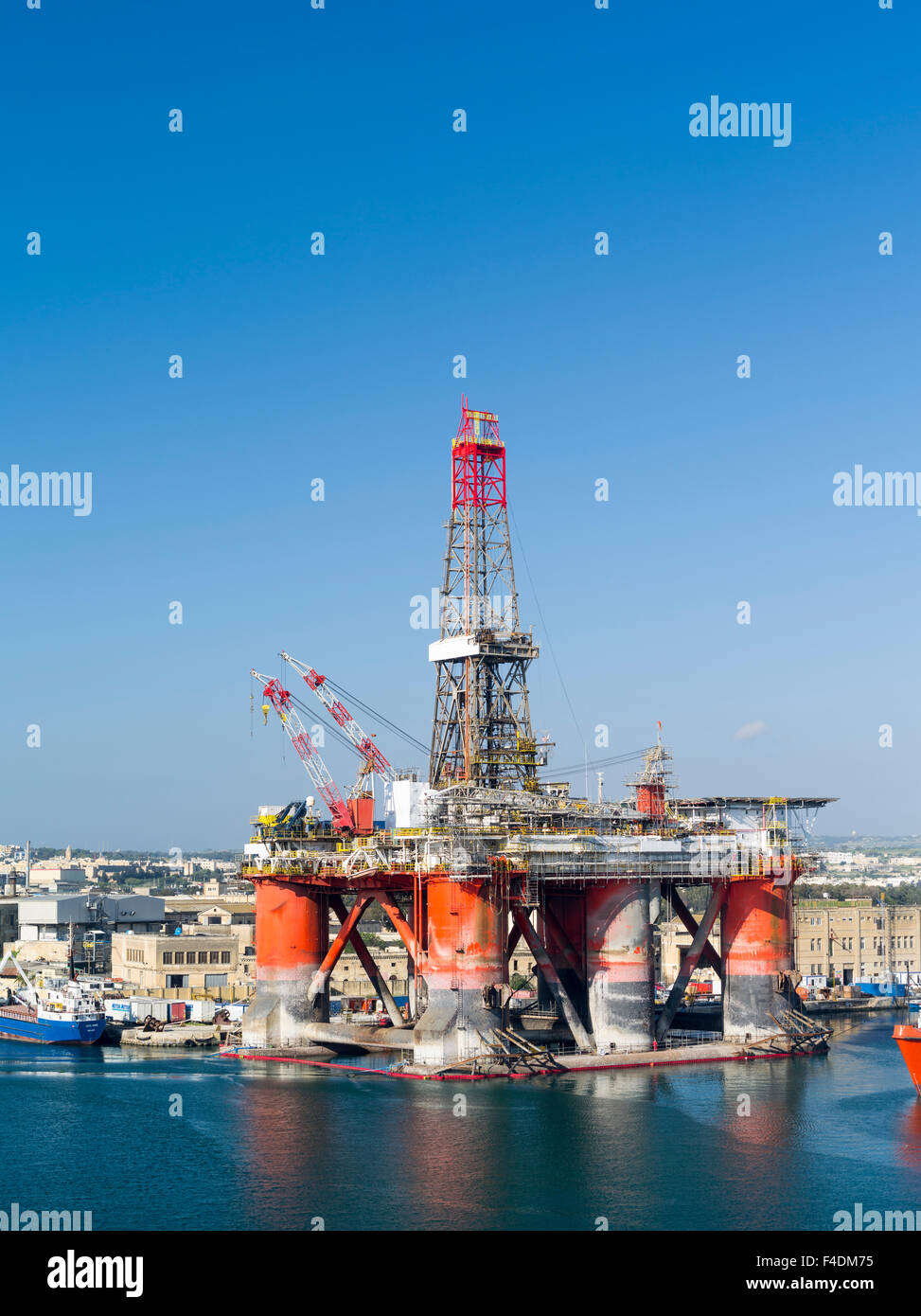 The dockyards of Malta near the Three Cities at the Grand Harbor ...