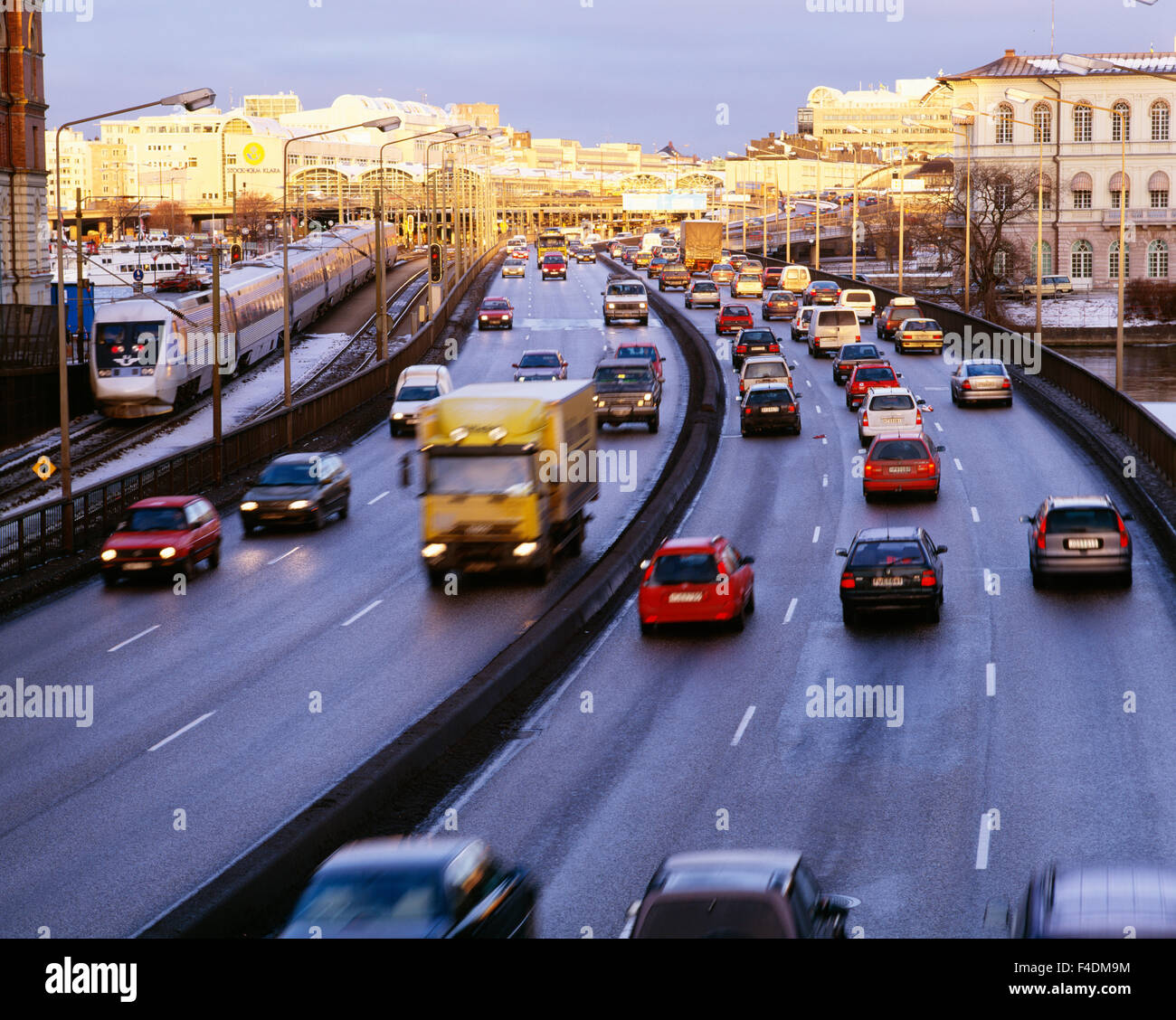 Cars on road Stock Photo - Alamy