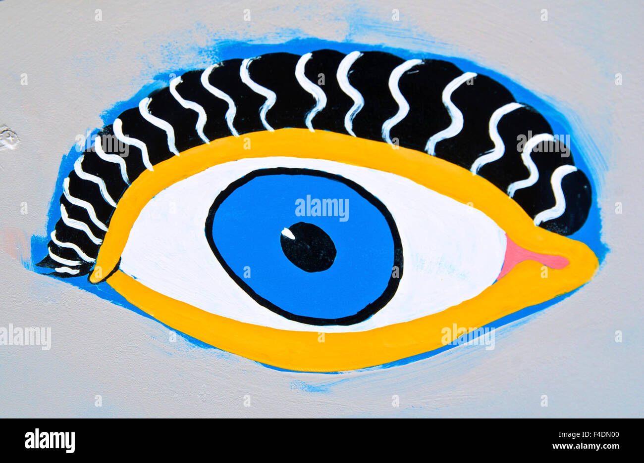 The traditional Maltese eye, seen on fishing boats and watch towers ...