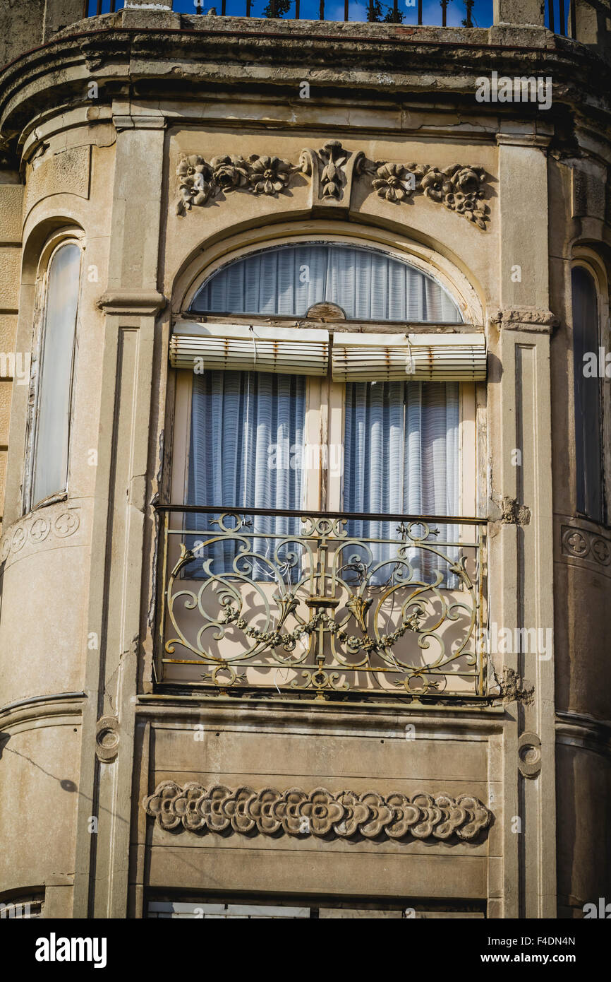 Iron window, Spanish town of Alcala de Henares, palaces and ancient ...