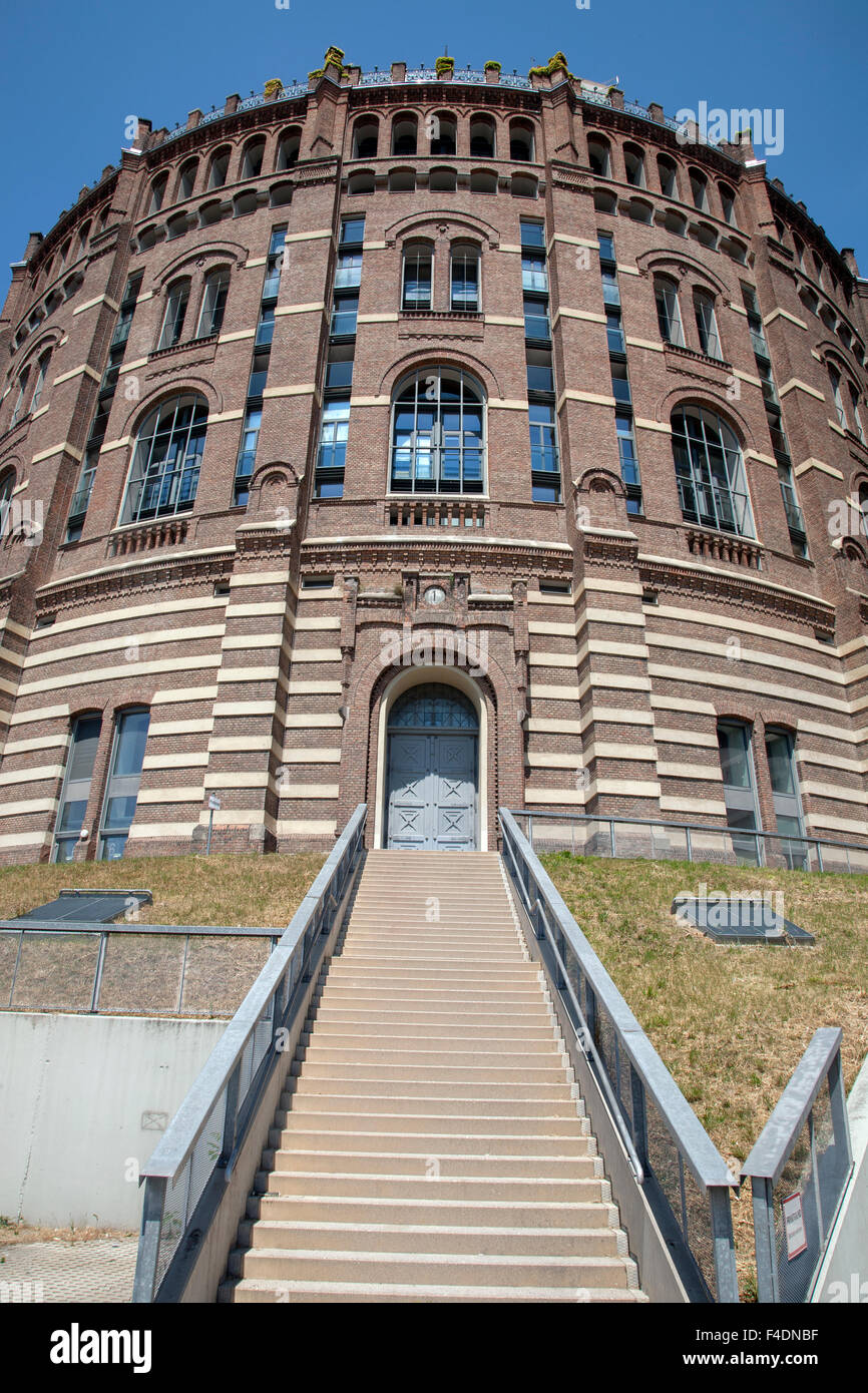 Facade of Gasometer Building, Vienna; Austria Stock Photo - Alamy