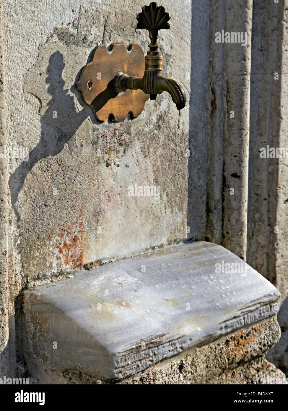 Ancient plumbing in Istanbul city Really old source of water used by ...