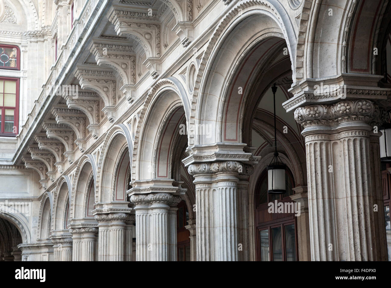 Arches of State Opera Building, Vienna, Austria Stock Photo - Alamy